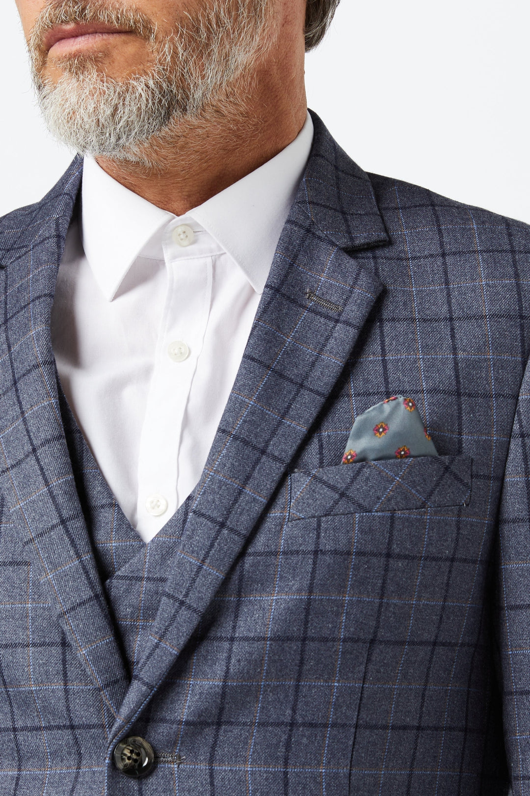 HECTOR - GREY WINDOWPANE CHECK JACKET & WAISTCOAT – XPOSED