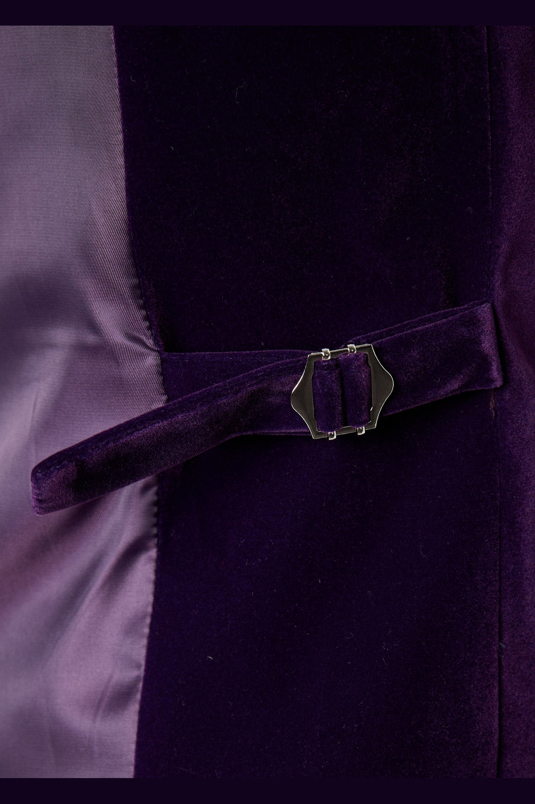 RICKY Purple Velvet Plain Waistcoat – XPOSED