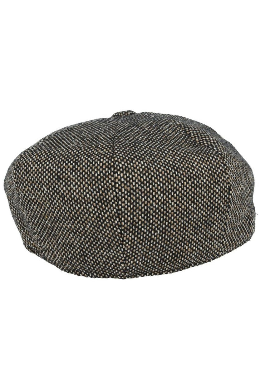 Men’s Wool Blend Newsboy Flat Cap Tweed Speckled Peak 1920s Ivy Hat ...