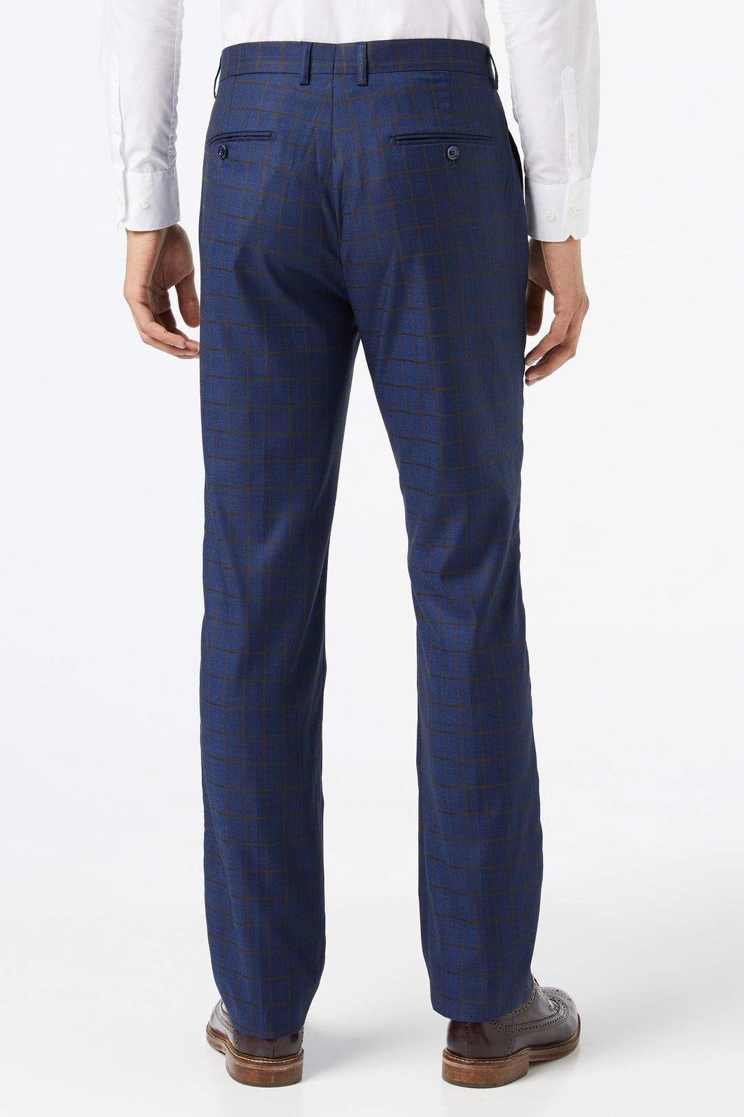 FALCO Blue Grid Check Suit – XPOSED