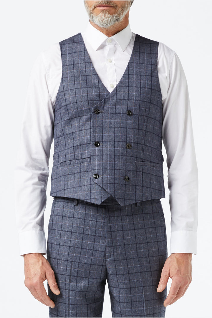 HECTOR - Grey Windowpane Check Suit – XPOSED