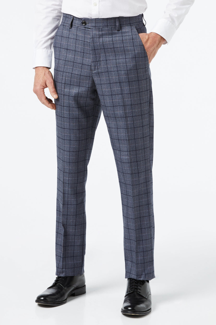 HECTOR - Grey Windowpane Check Suit – XPOSED