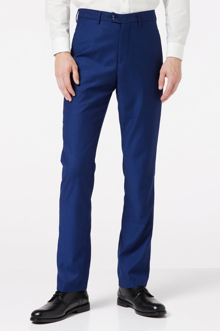 JROSS - Men's Navy Blue Business Formal 3 Piece Suit – XPOSED